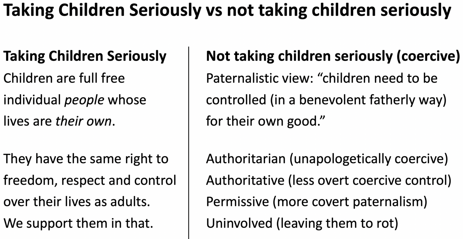 “Which parenting style is Taking Children Seriously? Authoritarian ... “Which parenting style is Taking Children Seriously? Authoritarian ...